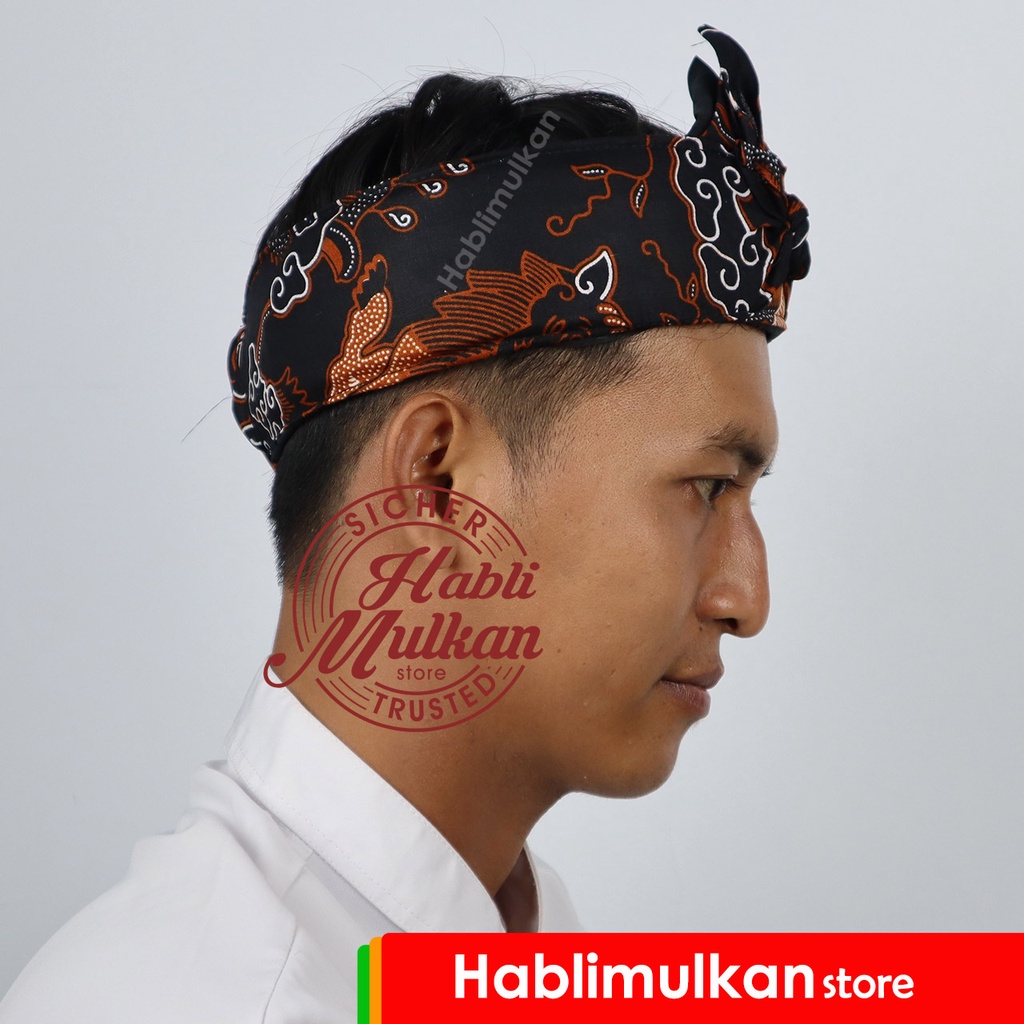 Jual Iket Kepala Tradisional Sunda Jawa Batik Singo Barong Hitam Bukan ...