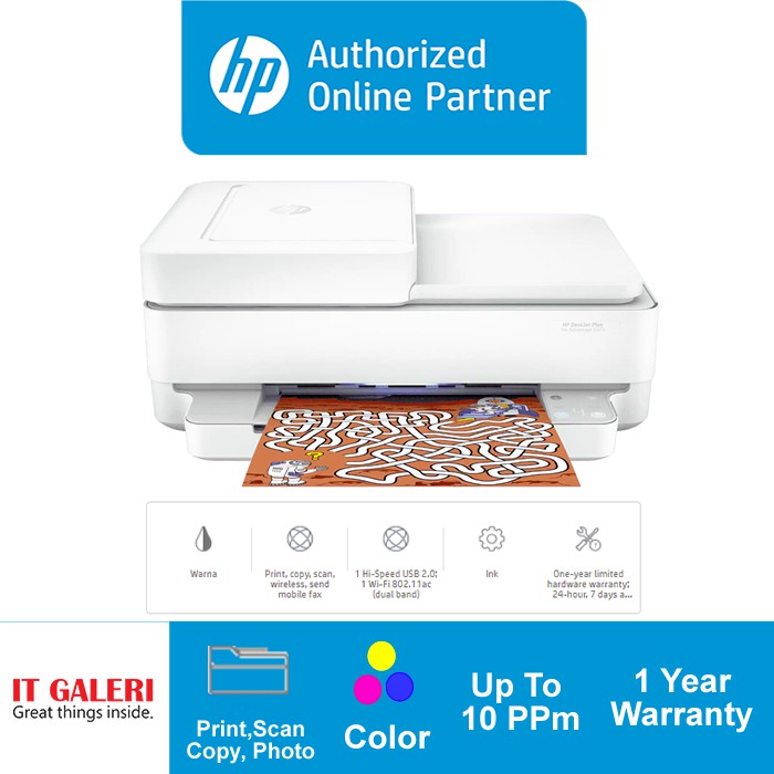 Jual HP Printer DeskJet Plus Ink Advantage 6475 All-in-One (5SD80B ...