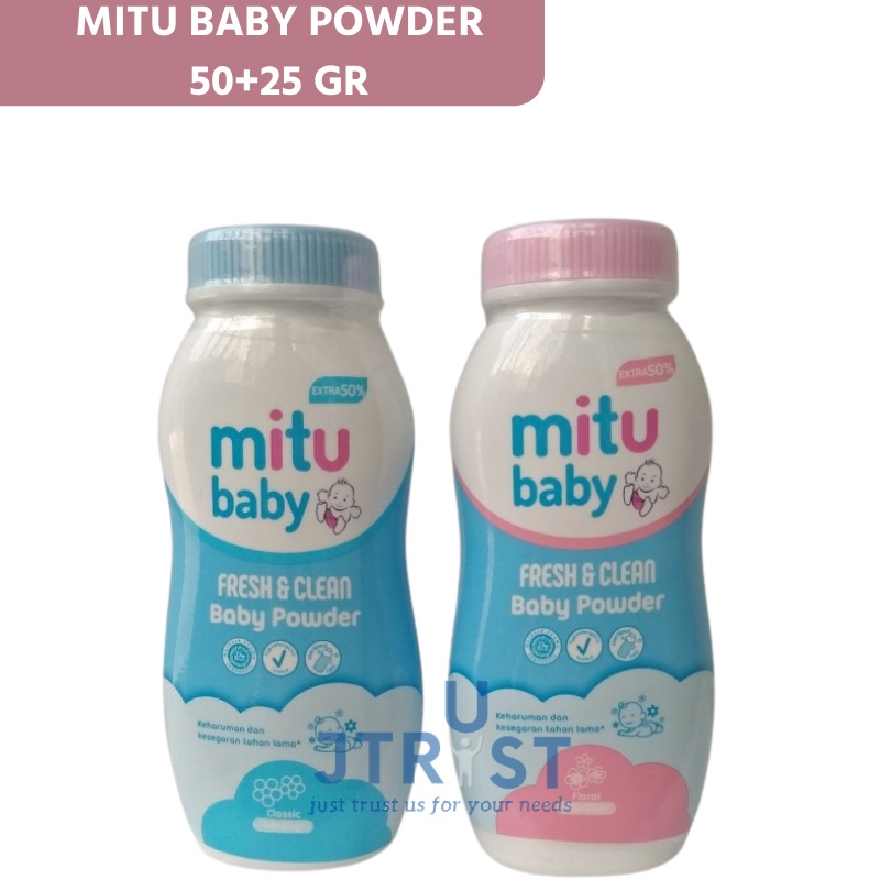Jual Mitu Baby Powder Hypoallergenic 50+25gr | Shopee Indonesia