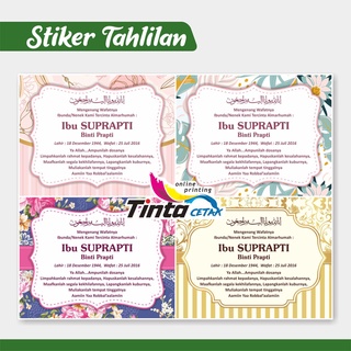 Jual Sticker Ucapan Haul Tahlil 40/100/1000 Hari Indonesia|Shopee Indonesia