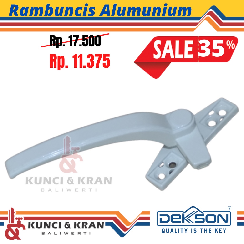 Jual Rambuncis Aluminium Dekson Dekkson RMBA 425 LH IVORY Grendel ...