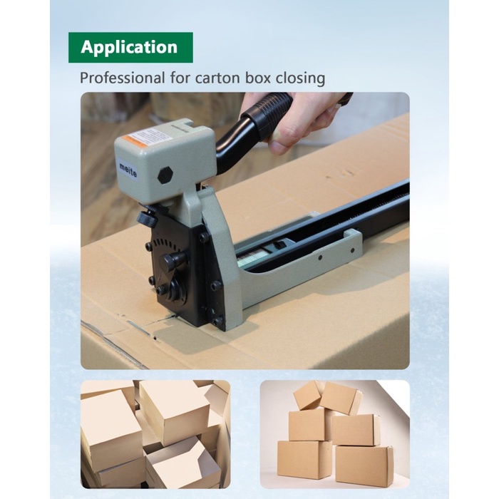Jual Hari Ini Meite Hb3515 Manual Carton Stapler / Gun Staples Karton ...