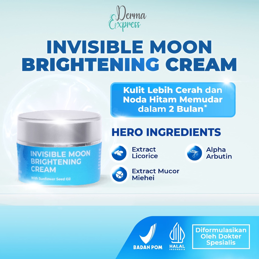 Jual Derma Express Invisible Moon Brightening Cream Derma Express ...