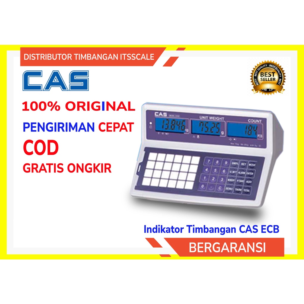 Jual Indikator Timbangan CAS ECB / Indikator Timbangan Industri | Shopee Indonesia