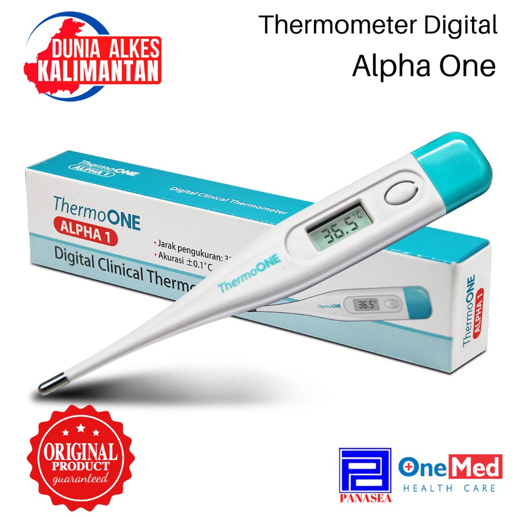 Jual Thermometer Digital Alpha One Onemed | Shopee Indonesia