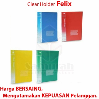 Jual Map Clear Holder FELIX isi 20 - 40 - 60 Pocket Polos Folio / Album ...