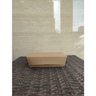 Jual Paper Lunch Box Kraft / Craft Large Laminasi PE Model Lipatan ...