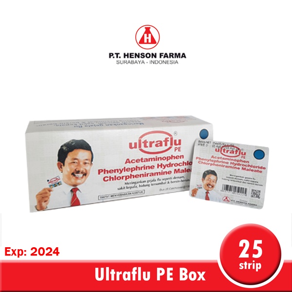 Jual Ultraflu PE Box Isi 25 Strip Obat Flu Demam Sakit Kepala Indonesia ...