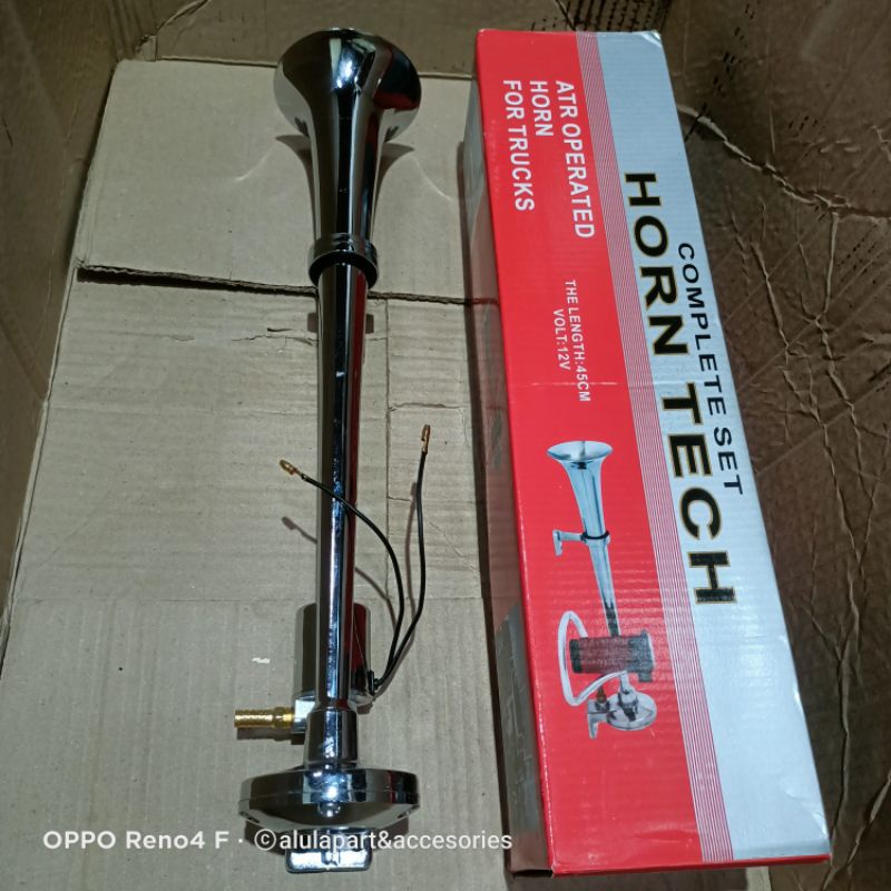 Jual klakson terompet 1 corong klakson angin 12-24volt corong 1 krom ...