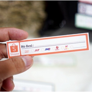 Jual stiker resi pengiriman shopee / sticker resi | Shopee Indonesia