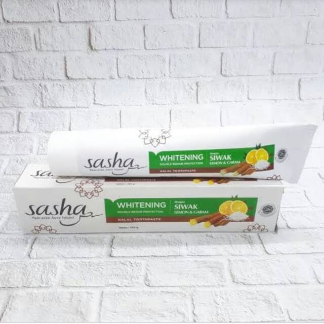 Jual Pasta Gigi Sasha Whitening 65g | Shopee Indonesia