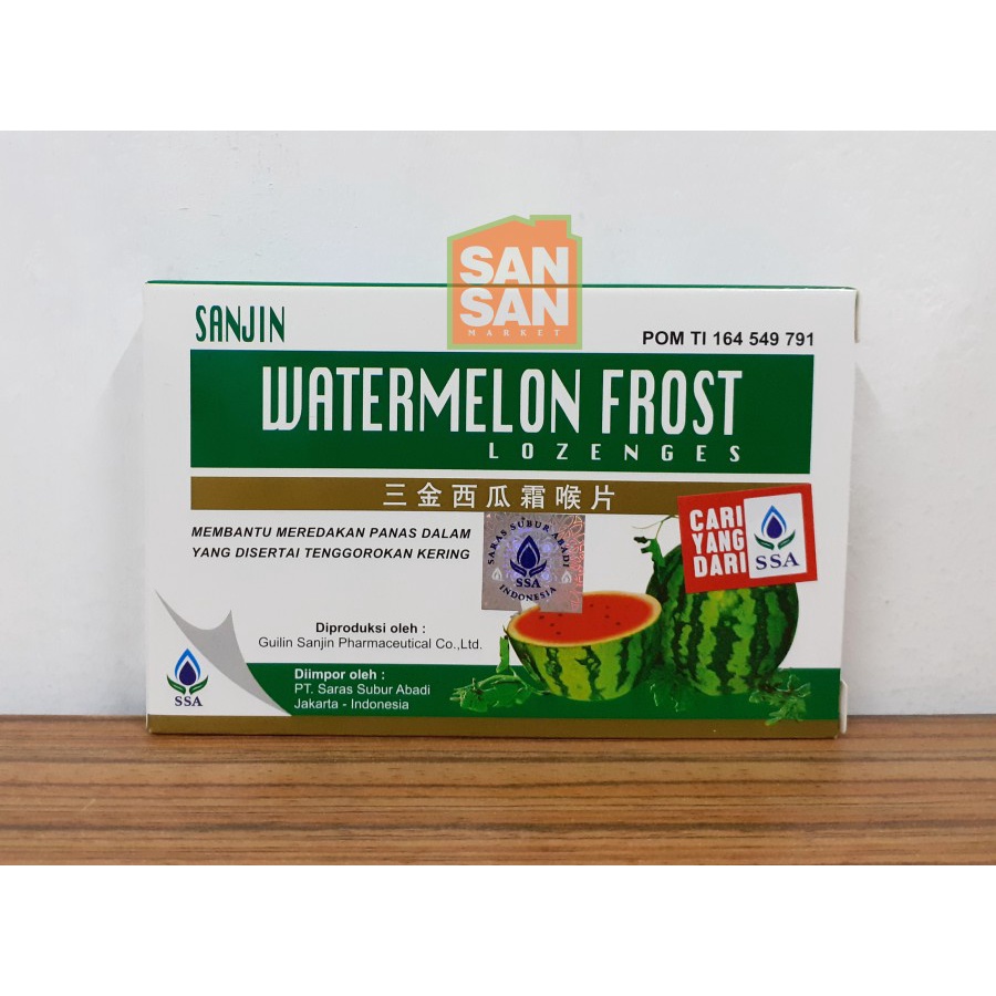 Jual Sanjin Watermelon Frost Lozenges | Shopee Indonesia
