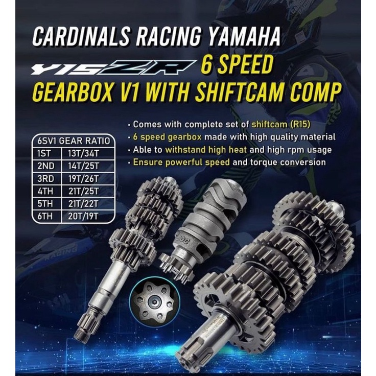Jual rasio gearbox set v1 v2 cardinal mxking 6speed | Shopee Indonesia