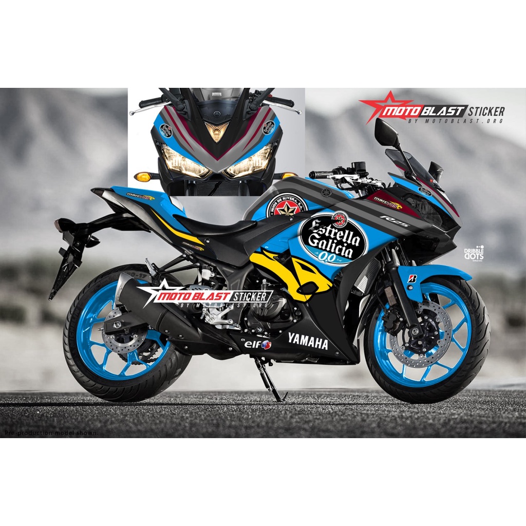 Jual Decal Sticker Motor Motoblast - Yamaha R25 Livery Marc VDS-Full ...