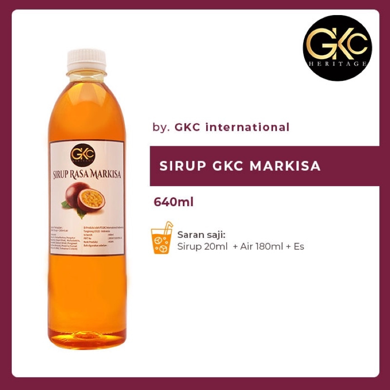 Jual Sirup GKC / Sirup Minuman Booster (Rasa Markisa) Indonesia|Shopee ...