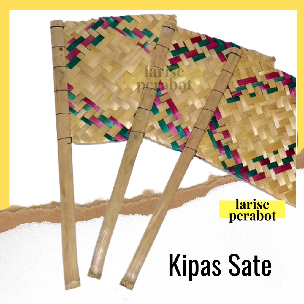 Jual Kipas Sate/Ilir/Kipas Anyaman Bambu | Shopee Indonesia