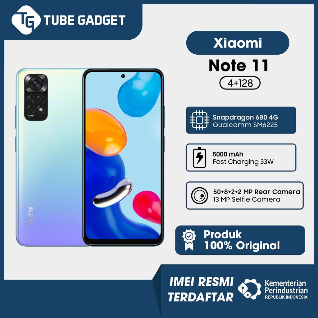 Jual Xiaomi Redmi Note 11 4/128GB Garansi Resmi 1 Tahun (INSTAN SAME DAY) | Shopee Indonesia