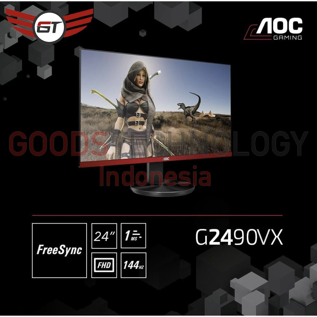 Jual Monitor LED AOC 24" G2490VX 144Hz 1Ms FHD VA Monitor Gaming G2490 ...
