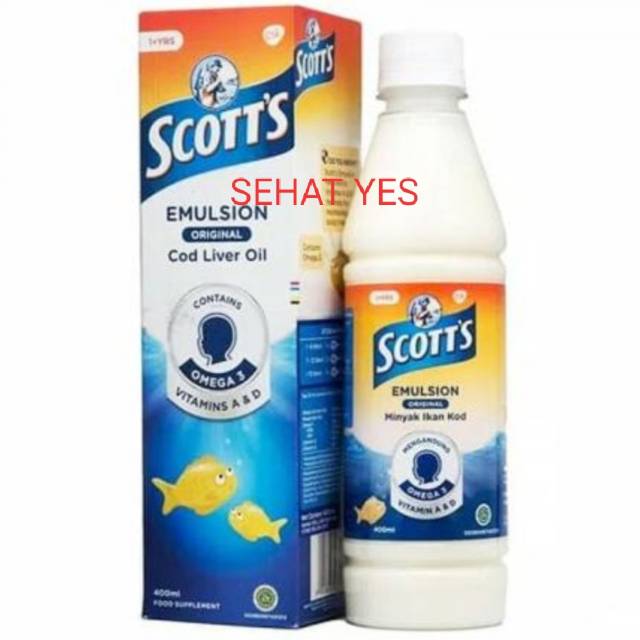 Jual SCOTTS EMULSION ORIGINAL / PUTIH 400ml Indonesia|Shopee Indonesia