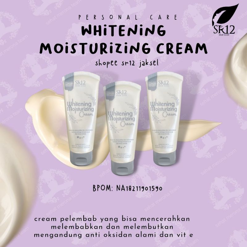 Jual SR12 WHITENING MOISTURIZING CREAM / CREAM PEMUTIH INSTANT KULIT ...