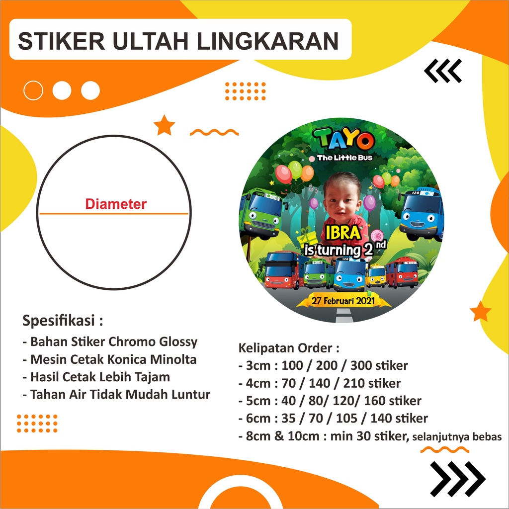 Jual Stiker Lingkaran Ultah / Aqiqah | Shopee Indonesia
