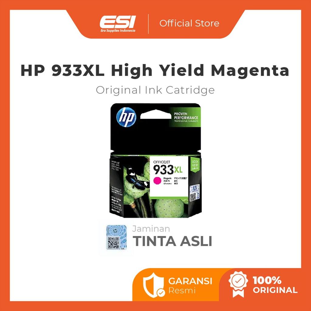 Jual HP 933XL High Yield Magenta Original Ink Cartridge (CN055AA ...