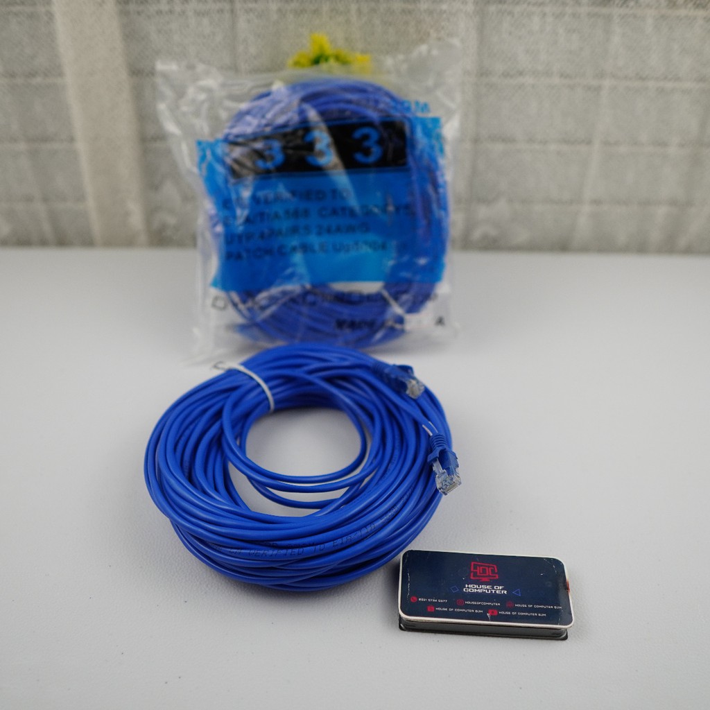 Jual Kabel lan cat 5 30 meter kabel utp 30 meter | Shopee Indonesia