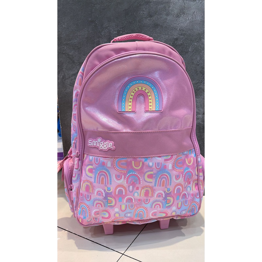 Jual SMIGGLE TROLLEY BACKPACK BRIGHT SIDE MIX RAINBOW - TAS TROLI ...