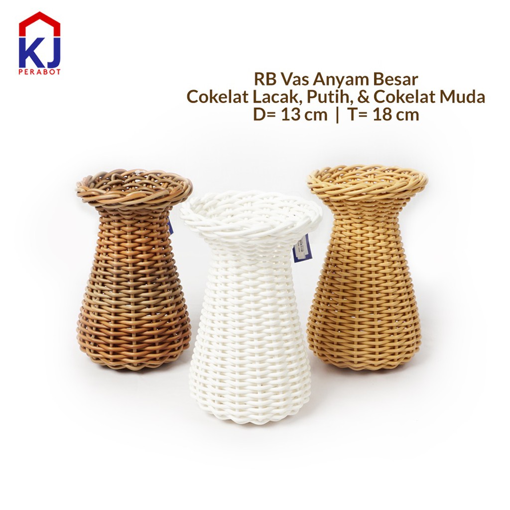 KJ Perabot - Vase Anyam Besar | Lazada Indonesia