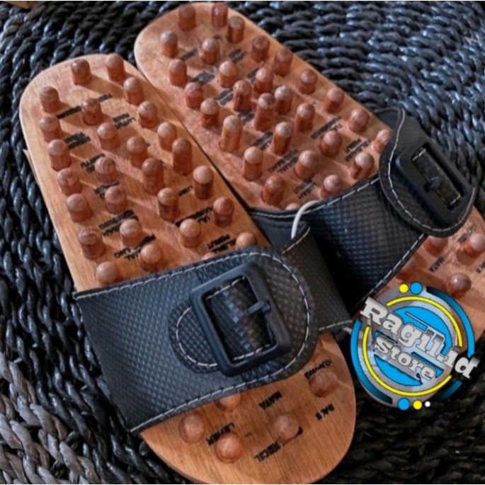 Jual Sandal Refleksi Kayu, Alas Kaki Kesehatan, Sendal Rematik Pijat Terapi Refleksi Reflexi ...