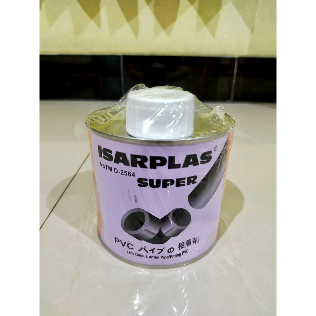 Jual LEM PIPA ISARPLAS KUAS/ LEM PIPA PVC / LEM PRALON KALENG 400gr ...