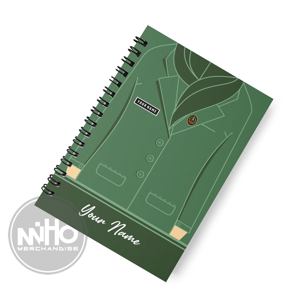 Jual Notebook Jilid Kawat Spiral A6 Custom PERSIT TNI Kertas HVS ... Jual Notebook Jilid Kawat Spiral A6 Custom PERSIT TNI Kertas HVS ...