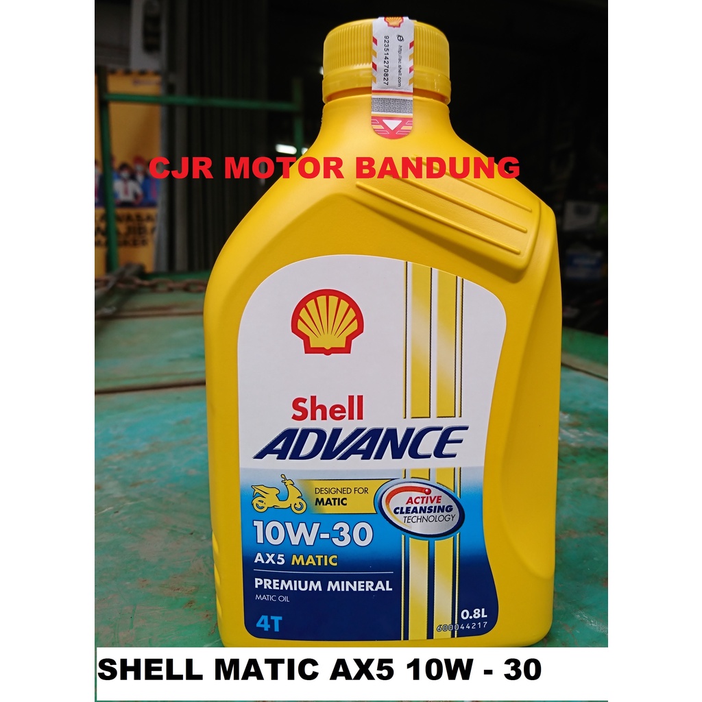 Jual Oli Motor Matic SHELL ADV 4T AX5 Scooter 10w 30 0.8L ASLI BARU RESMI | Shopee Indonesia