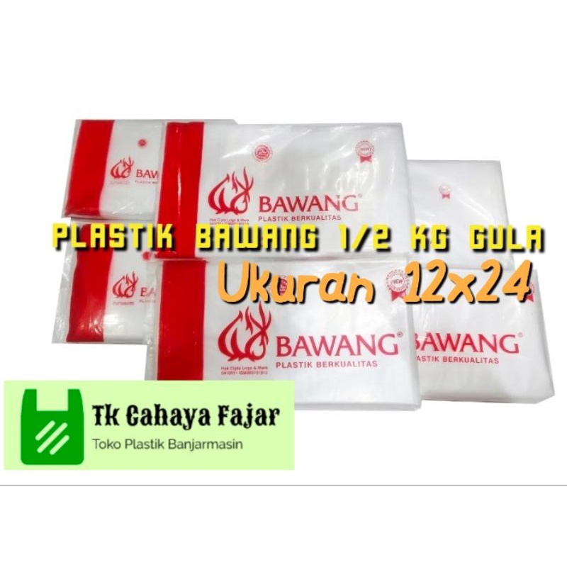 Jual Plastik 1/2Kg Setengah Kilo Gula 12x24 Merk Bawang | Shopee Indonesia