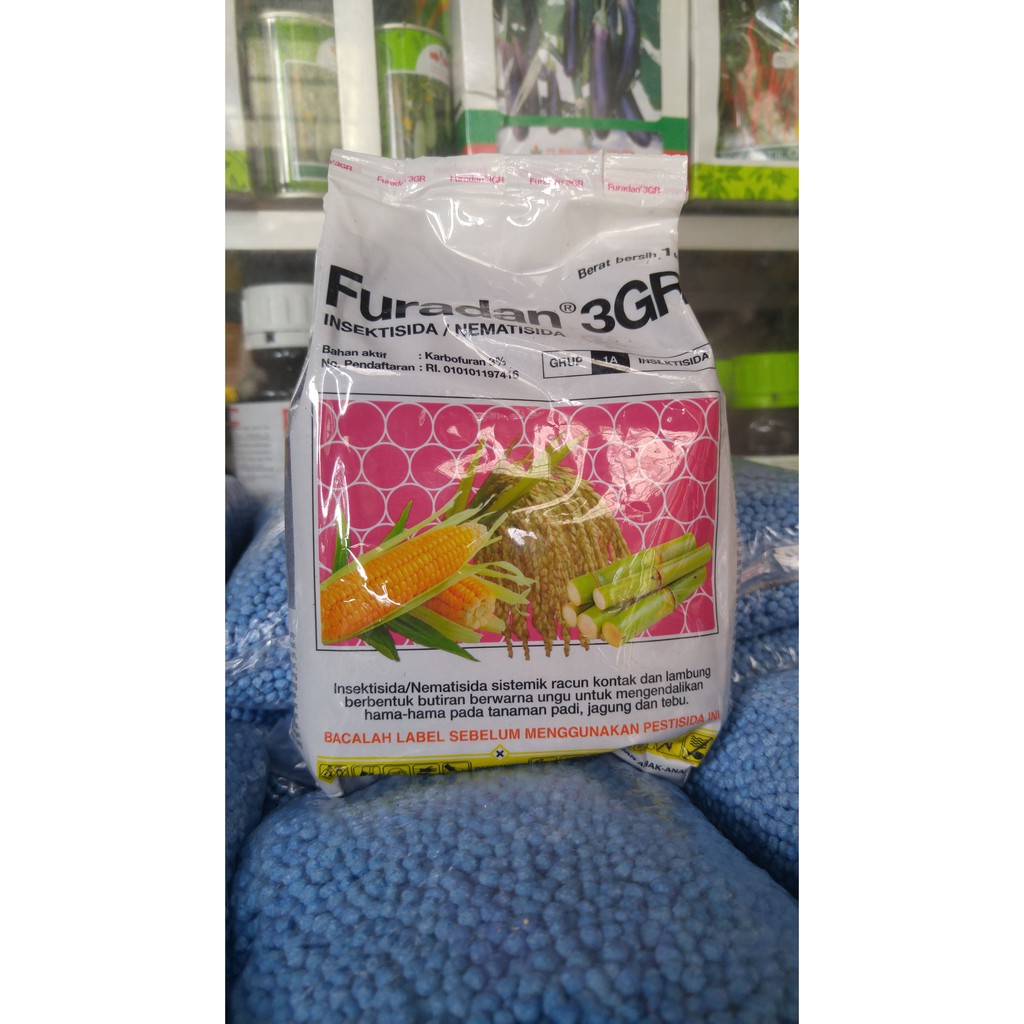 Jual Insektisida Nematisida Furadan 3GR Pembasmi Hama Tanah Ulat Wereng ...