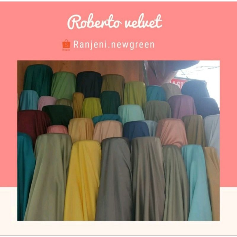 Jual velvet/bahan velvet/roberto velvet/ 1 roll/ 1 pcs | Shopee Indonesia