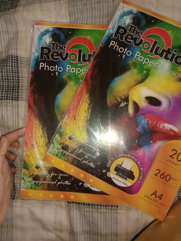 KERTAS FOTO Photo Paper Doff Silky Revolution 260gsm A4 Kertas silky ...