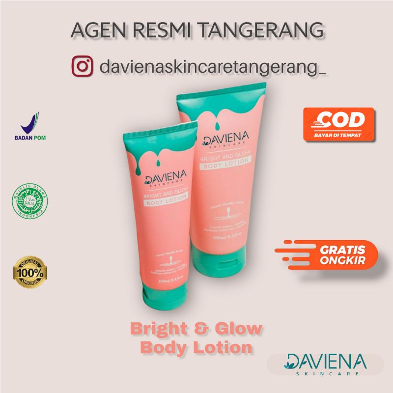 Jual BRIGHT & GLOW BODY LOTION DAVIENA SKINCARE TANGERANG OFFICIAL ...
