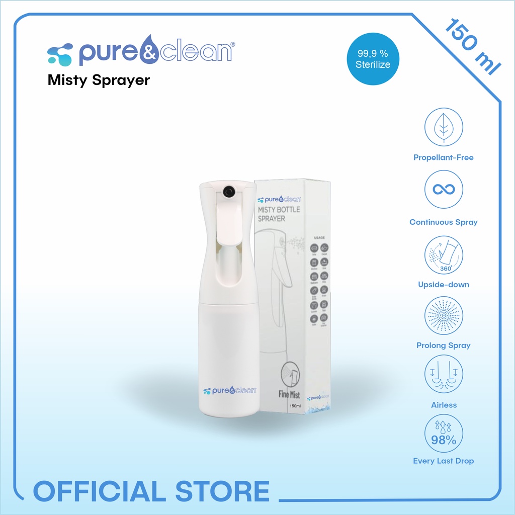 Jual Botol Misty Sprayer, Pure & Clean | Shopee Indonesia