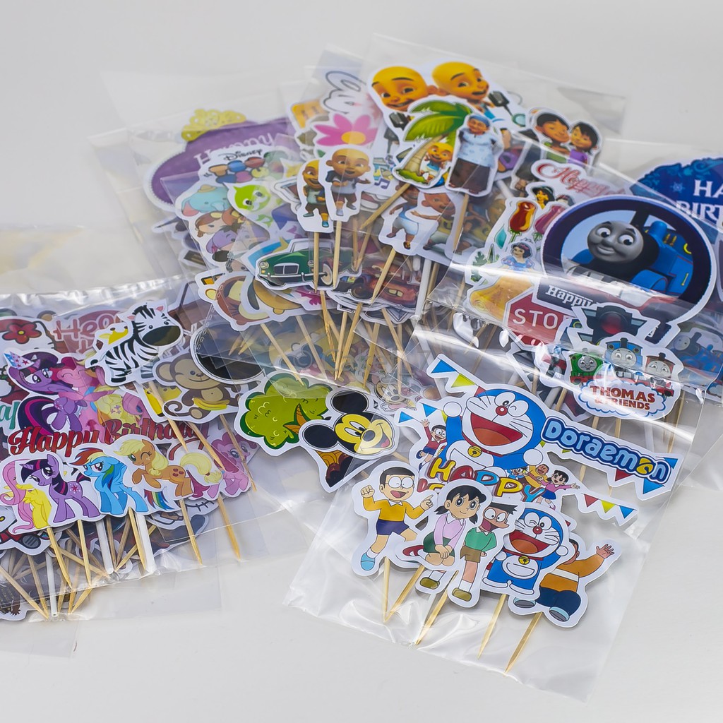 Cake Topper Happy Birthday Karakter Murah | Shopee Indonesia