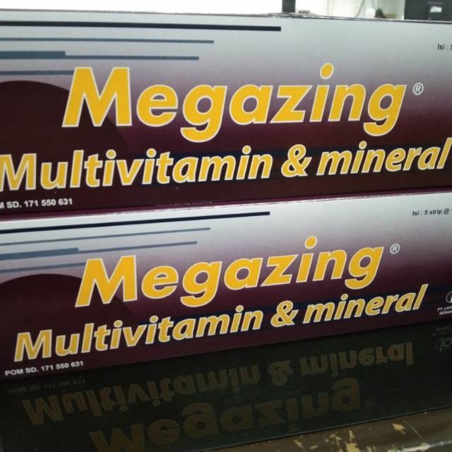 Jual Vitamin Megazing Multivitamin & Minneral 1 strip isi 10 kablet ...