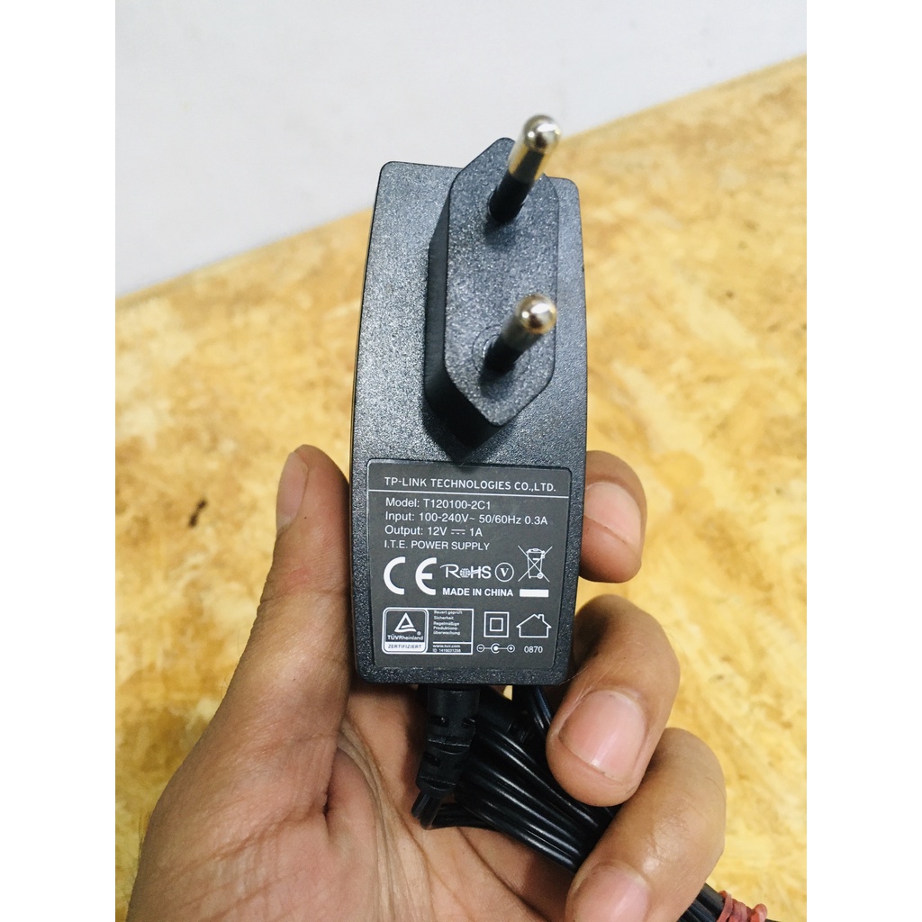 Jual ADAPTOR TP-LINK ORIGINAL 12V 1A MODEL: T120100-2C1 E-019 N-367 ...