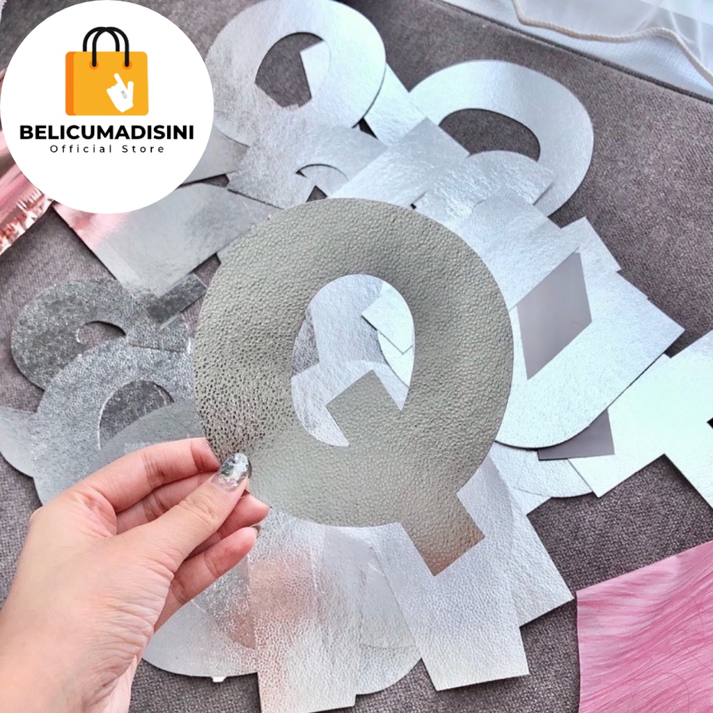 Jual (M - Z) Hiasan Dinding DIY Dekorasi Model Abjad ABC Huruf Besar ...