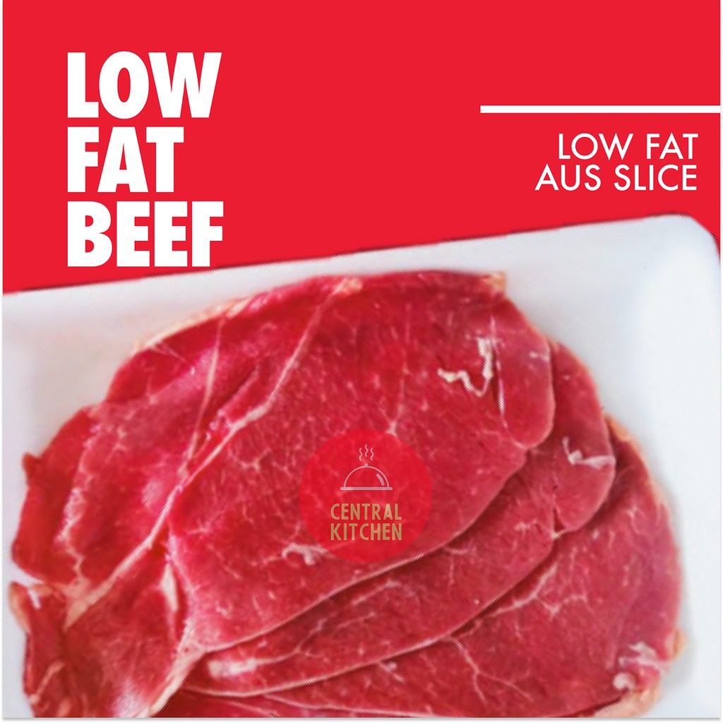 Daging Sapi AUS Low Fat Slice Beef Sukiyaki Yakiniku Shabu Shabu 250gr ...