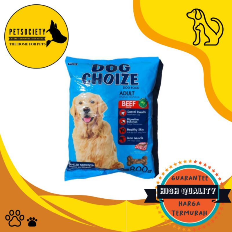 Jual Dog Choice Beef Adult 800 Gram Freshpack | Makanan Anjing Kering ...