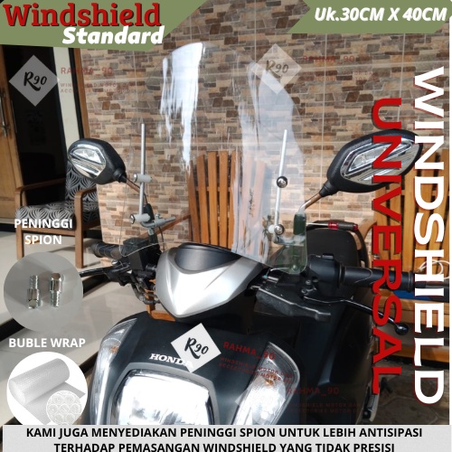 Jual windshield/winsil ukuran 30cm x 40 cm /tameng angin/visor/visor ...