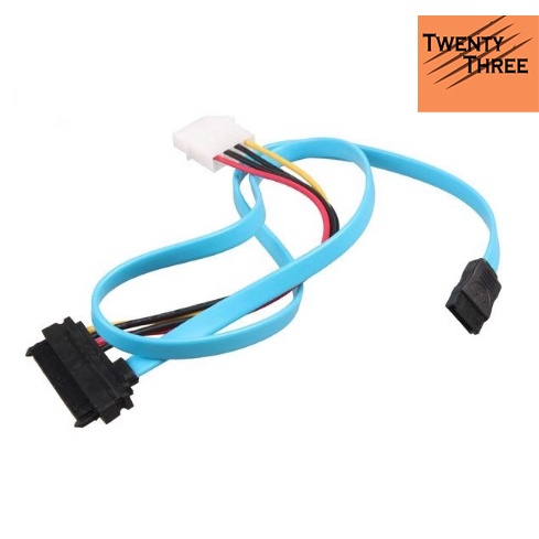 Jual kabel konverter sas to sata power hdd server hardisk adapter cable ...