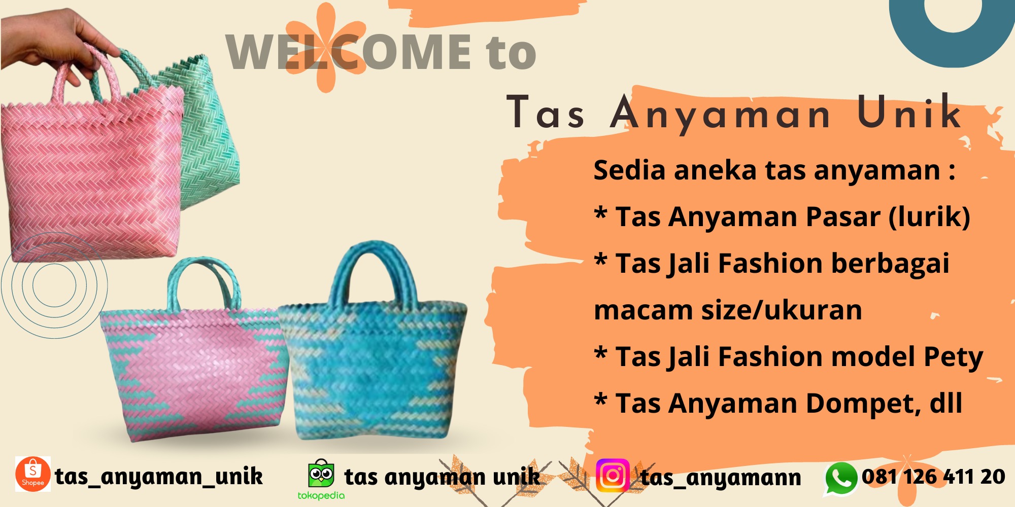 Produk Tas Anyaman Unik | Shopee Indonesia