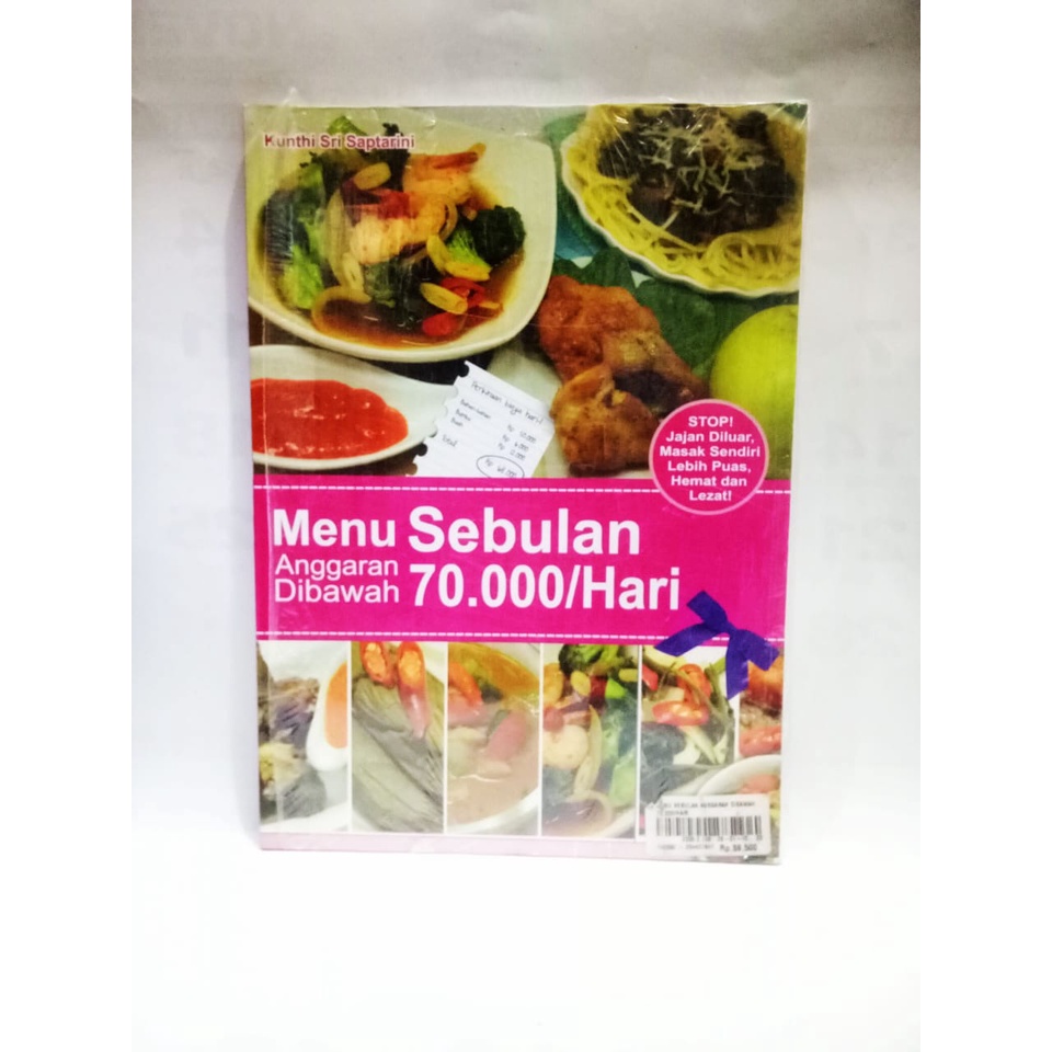 Jual Buku Menu Sebulan Anggaran Dibawah 70.000/Hari - Kunthi Sri ...