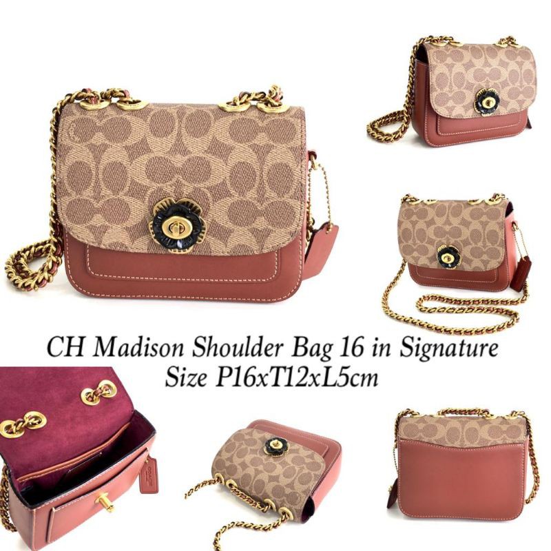 Jual Coach Madison Shoulder Bag 16 in Signature Indonesia|Shopee Indonesia